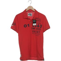 CAMP DAVID Herren Poloshirt, rot, Gr. 48