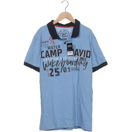 CAMP DAVID Herren Poloshirt, blau, Gr. 52