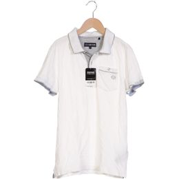 CAMP DAVID Herren Poloshirt, weiß, Gr. 46