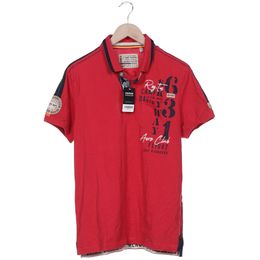 CAMP DAVID Herren Poloshirt, rot, Gr. 52