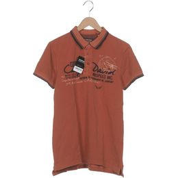 CAMP DAVID Herren Poloshirt, orange, Gr. 48