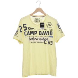 CAMP DAVID Herren T-Shirt, gelb, Gr. 52