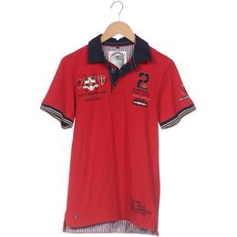 CAMP DAVID Herren Poloshirt, rot, Gr. 46