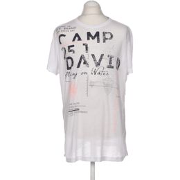 CAMP DAVID Herren T-Shirt, weiß, Gr. 54