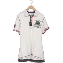 CAMP DAVID Herren Poloshirt, weiß, Gr. 52