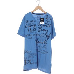 CAMP DAVID Herren T-Shirt, blau, Gr. 56