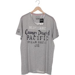 CAMP DAVID Herren T-Shirt, grau, Gr. 56