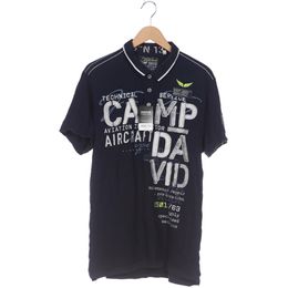 CAMP DAVID Herren Poloshirt, marineblau, Gr. 56