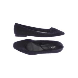 Zara Damen Ballerinas, schwarz, Gr. 36