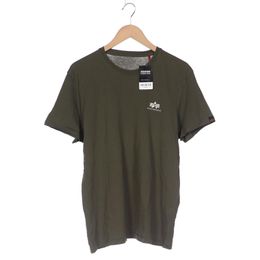 Alpha Industries Herren T-Shirt, grün, Gr. 56