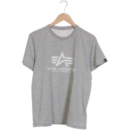 Alpha Industries Herren T-Shirt, grau, Gr. 48