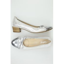 Gabor Damen Pumps, silber, Gr. 7.5