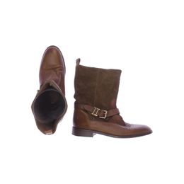 Massimo Dutti Damen Stiefelette, braun, Gr. 37