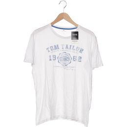 Tom Tailor Herren T-Shirt, weiß, Gr. 52