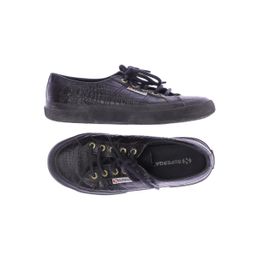 Superga Damen Sneakers, schwarz, Gr. 38