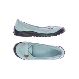 LANDS' END Lands End Damen Ballerinas, türkis, Gr. 7.5