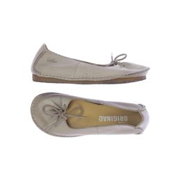 Clarks Damen Ballerinas, beige, Gr. 3