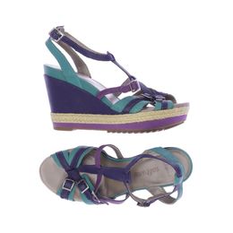 Clarks Damen Sandale, blau, Gr. 4.5