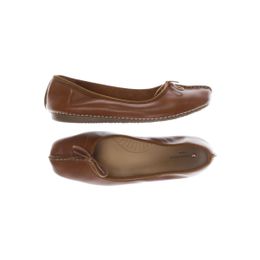 Clarks Damen Ballerinas, braun, Gr. 39.5