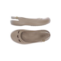 Crocs Damen Sandale, beige, Gr. 9