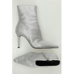 Zara Damen Stiefelette, silber, Gr. 36