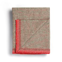 Roros Tweed Røros Tweed - Una Wolldecke 200 x 150 cm, bicolor rot /grün