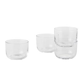 muuto - Corky Trinkglas (4er-Set), low, clear