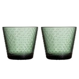 iittala - Tundra Trinkglas 29 cl, tannengrün (2er-Set)