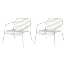 Blomus - Yua Wire Outdoor Loungesessel, silk gray (2er-Set)