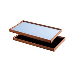 Architectmade - Tablett Turning Tray, 23 x 45 cm, schwarz / blau