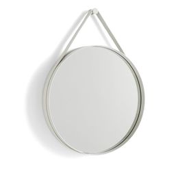 Hay - Strap Mirror No. 2 , Ø 50 cm, hellgrau