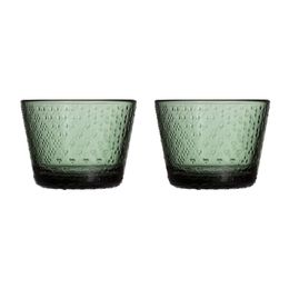 iittala - Tundra Trinkglas 16 cl, tannengrün (2er-Set)