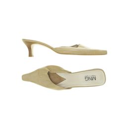 Mango Damen Sandale, beige, Gr. 38