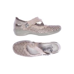 Rieker Damen Ballerinas, beige, Gr. 36