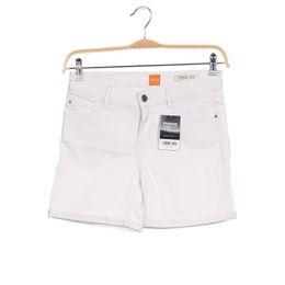 BOSS Orange Damen Shorts, weiß, Gr. 25