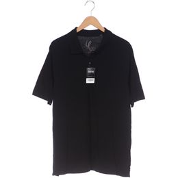 Ulla Popken Damen Poloshirt, schwarz, Gr. 46