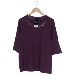 Selection by Ulla Popken Damen Langarmshirt, bordeaux, Gr. 46