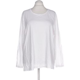 Ulla Popken Damen Langarmshirt, weiß, Gr. 54