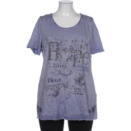 Ulla Popken Damen T-Shirt, blau, Gr. 42