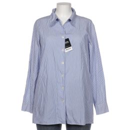 Selection by Ulla Popken Damen Bluse, blau, Gr. 46