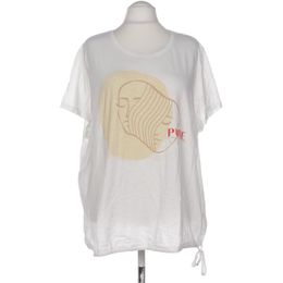 Pure by Ulla Popken Damen T-Shirt, weiß, Gr. 54