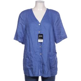 Selection by Ulla Popken Damen Bluse, blau, Gr. 44