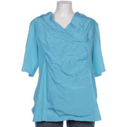 Selection by Ulla Popken Damen Bluse, blau, Gr. 50