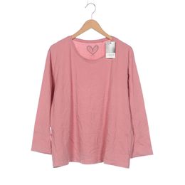 Ulla Popken Damen Langarmshirt, pink, Gr. 46