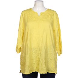 Selection by Ulla Popken Damen Bluse, gelb, Gr. 46