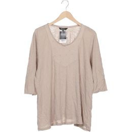 Ulla Popken Damen Langarmshirt, beige, Gr. 46