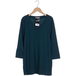 Selection by Ulla Popken Damen Langarmshirt, türkis, Gr. 42