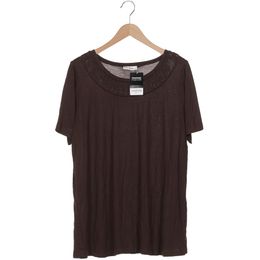 Ulla Popken Damen T-Shirt, braun, Gr. 46