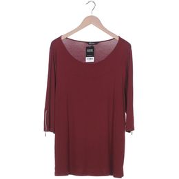 Ulla Popken Damen Langarmshirt, bordeaux, Gr. 46