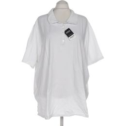 Ulla Popken Damen Poloshirt, weiß, Gr. 58